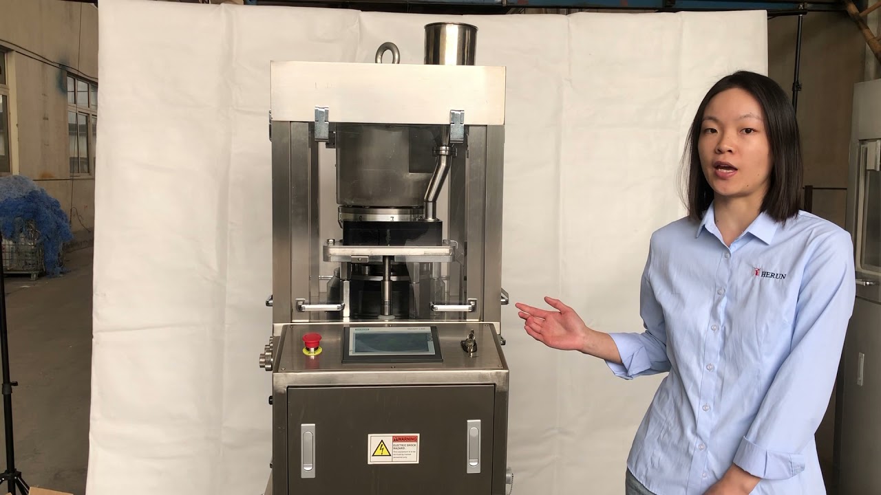 ZPS-10 Small Rotary Tablet Press Machine for Laboratory - YouTube