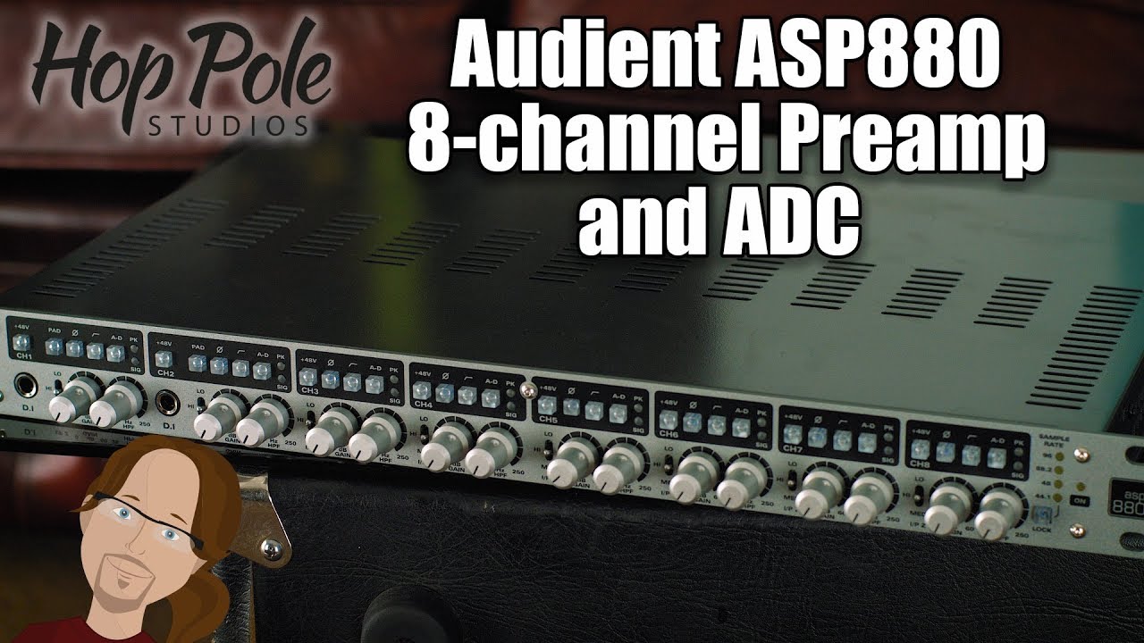 Audient ASP880 Review - High Quality 8-Channel Preamp with variable impedance and Burr Brown ADC ...