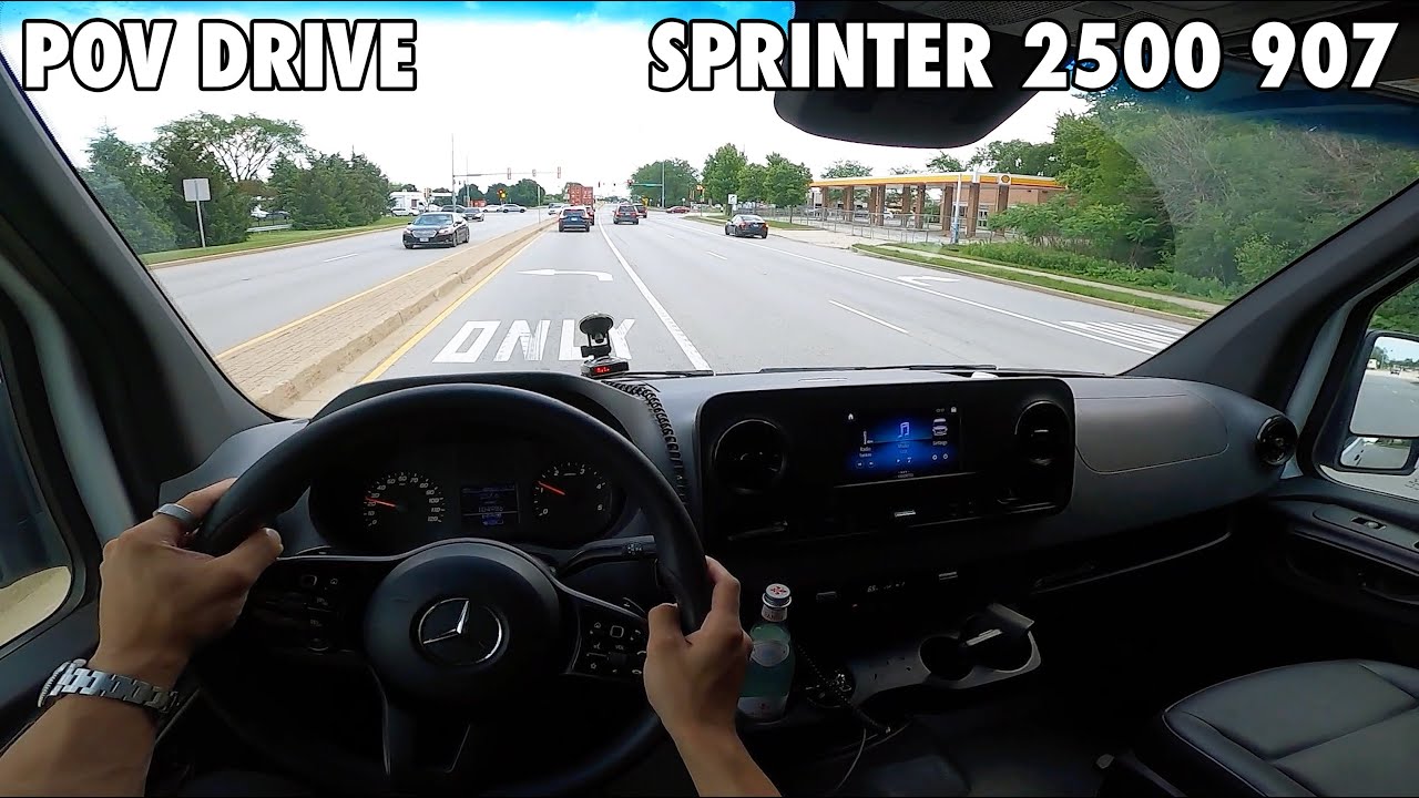Driving the 2020 Mercedes Sprinter 2500 907 | POV TEST DRIVE - YouTube