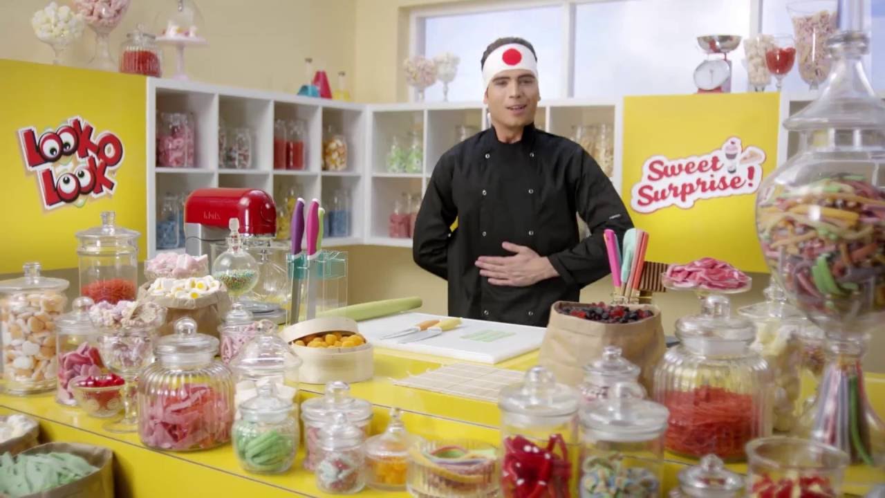 Look-O-Look Sweet Surprise Candy Sushi - YouTube