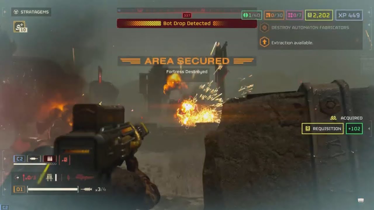 HELLDIVERS 2 Super helldive DUO Bots Blitz. No deaths - YouTube