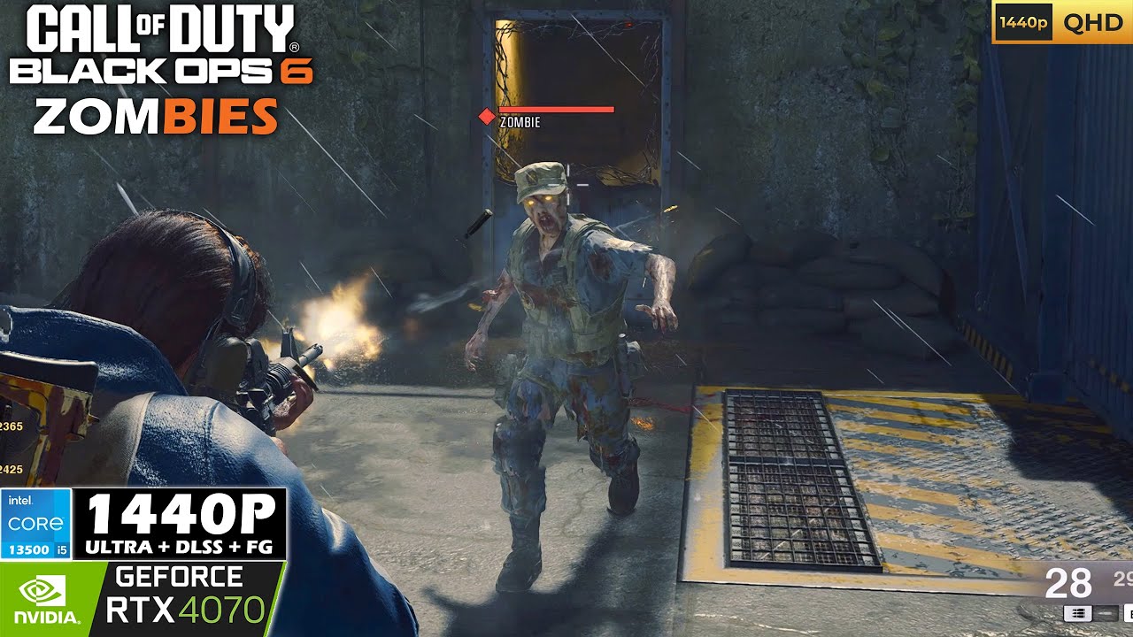 COD Black Ops 6 Zombies I RTX 4070 + i5 13500 I 1440p Ultra Settings ...