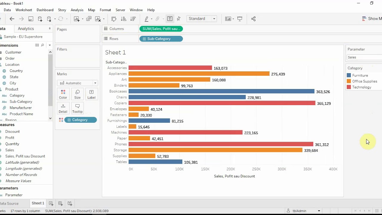 Schimbati vizualizarea unui tip de grafic printr-un parametru - Tableau ...
