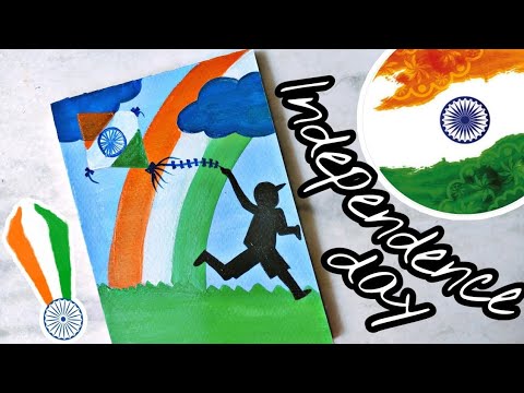 Independence Day Painting Easy|Independence Day Special Painting|Simple ...