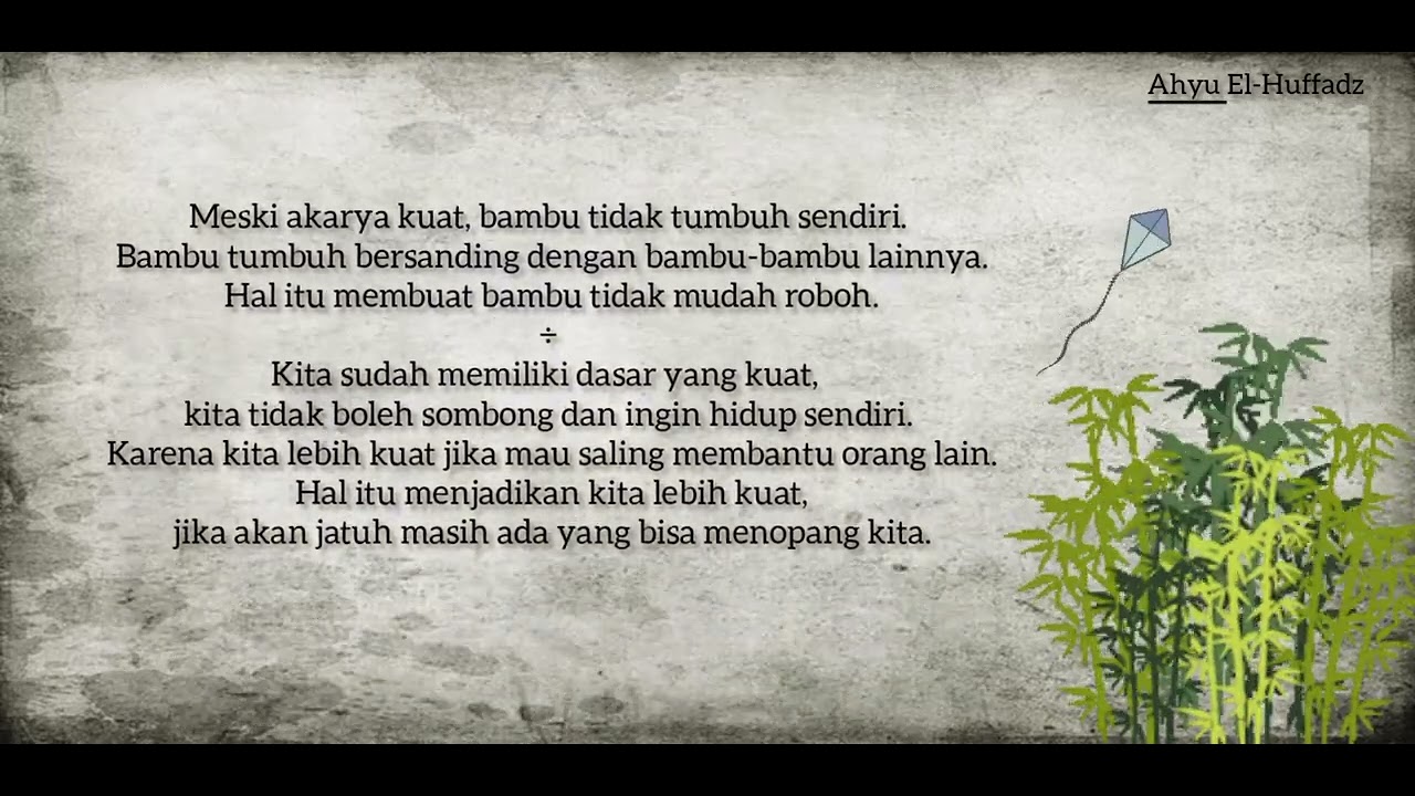 Filosofi Pohon Bambu - YouTube