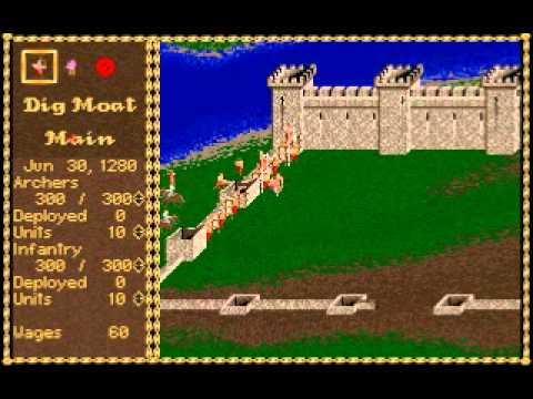 Castles (DOS) Gameplay and Music - Building - YouTube