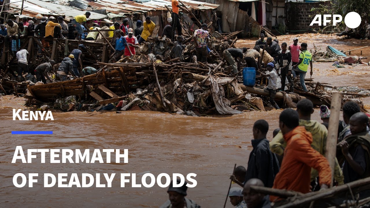 Aftermath of deadly floods in Nairobi's Mathare slums | AFP - YouTube