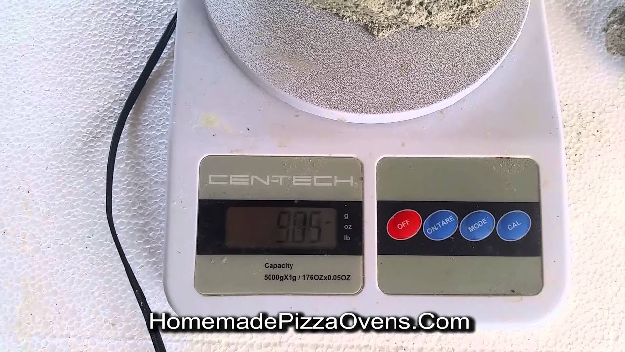 Measuring The Weight Of Homemade Insulated Concrete (Vermiculite ...