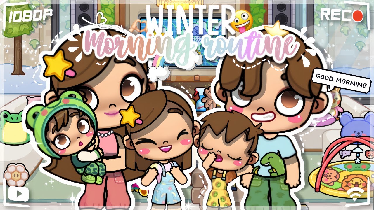 WINTER FAMILY MORNING ROUTINE🌷 ||*with voice🔊*||Avatar World - YouTube