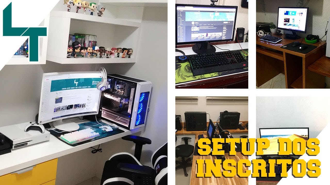 O SETUP GAMER todo Branco! - Setup dos inscritos #276, #277, #278, #279 ...