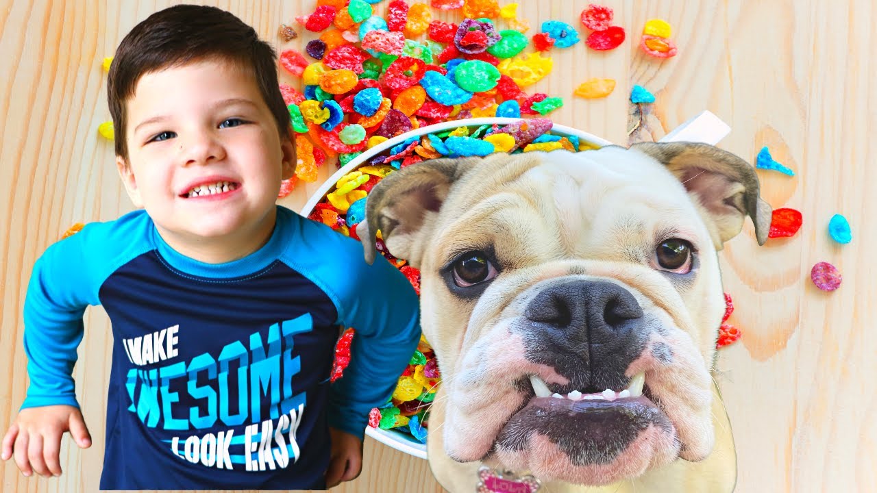 Caleb Morning Routine with Puppy Dog! - YouTube