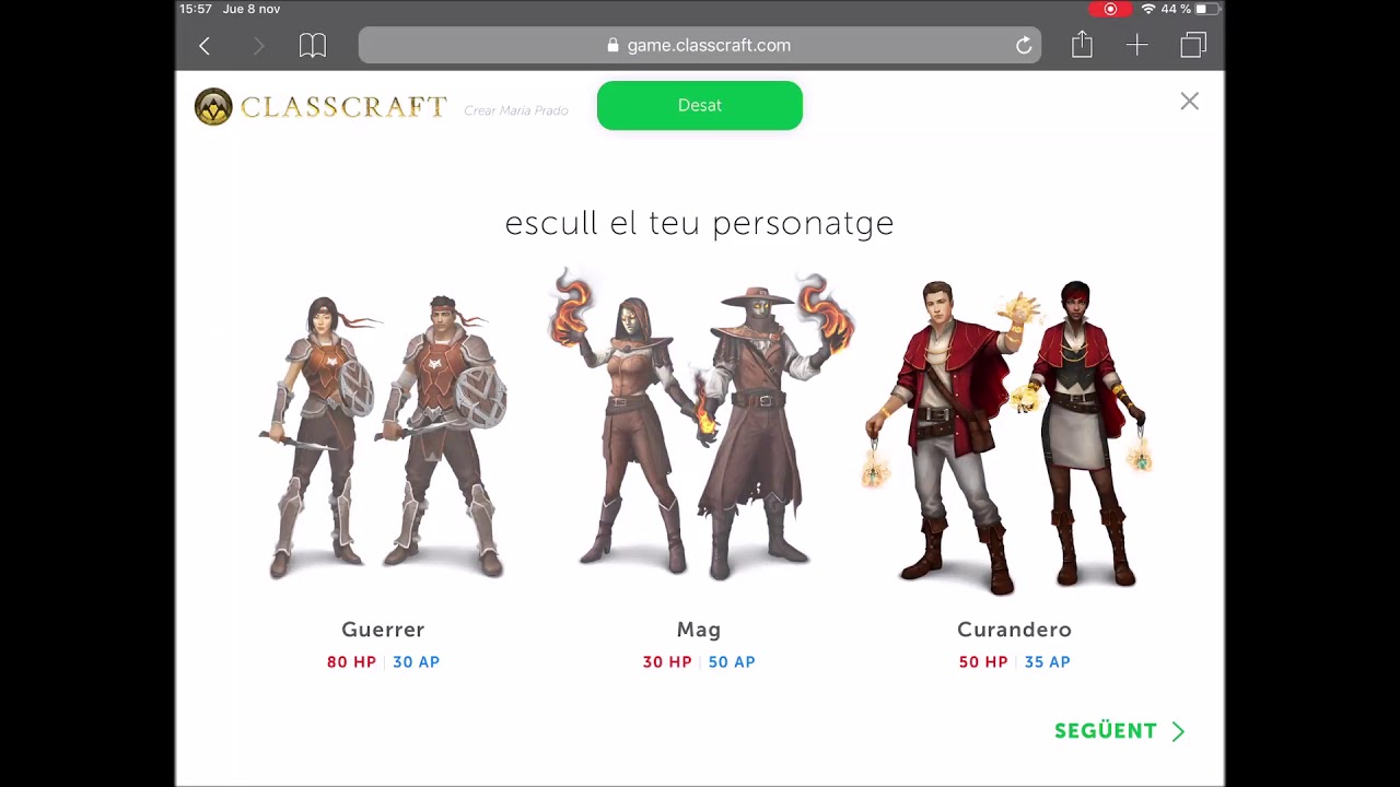 TUTORIAL CLASSCRAFT 2 _ CONFIGURACIÓN DE LOS PERSONAJES - YouTube