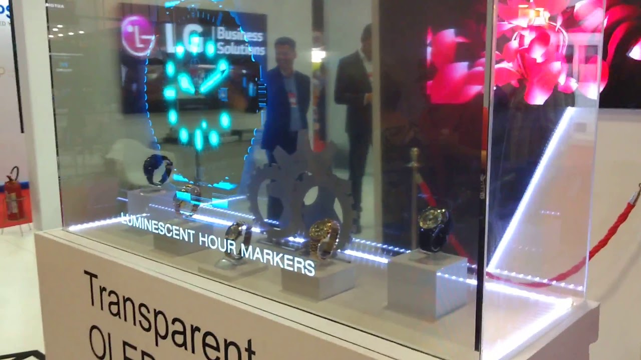 Tela de OLED transparente da LG exibida no Infocomm - YouTube