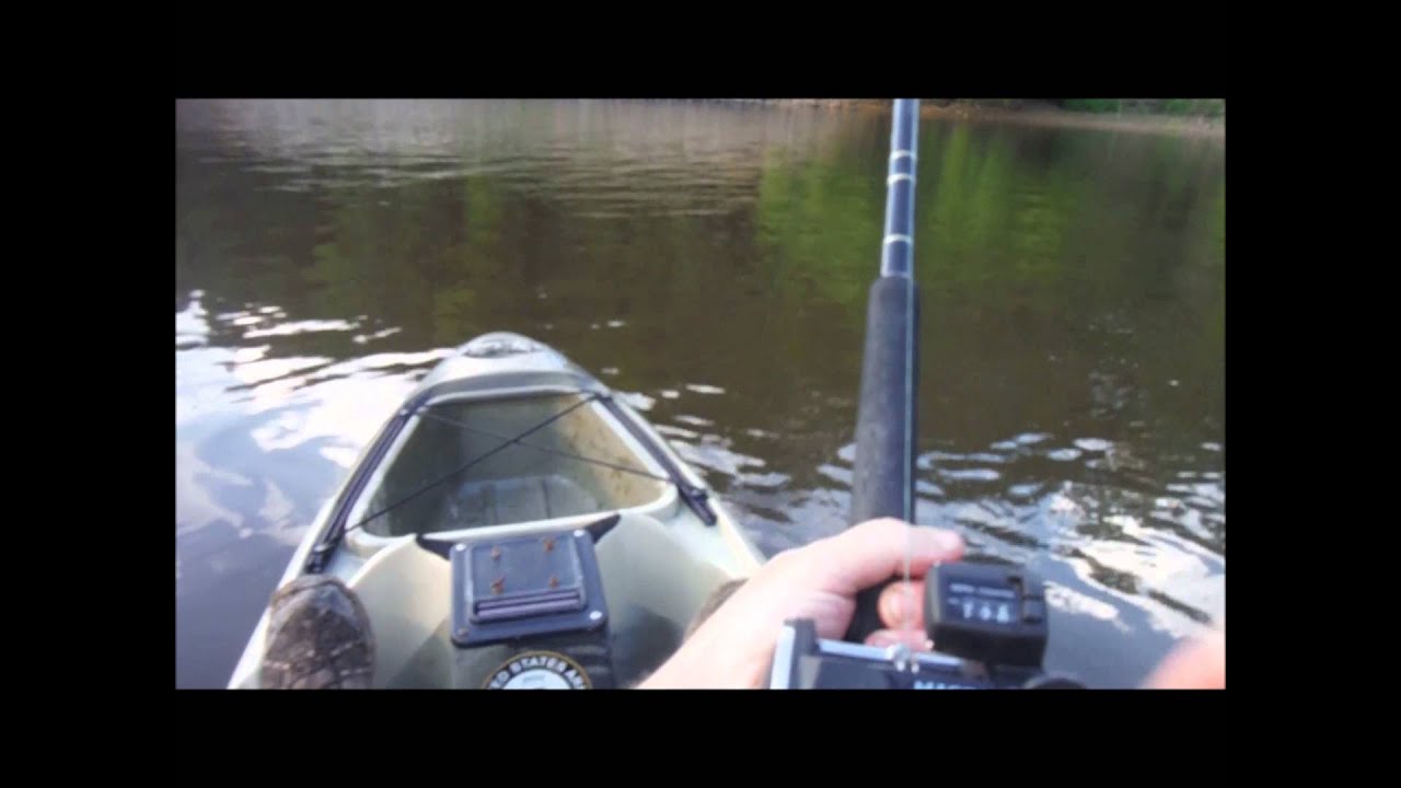 Kayak Fishing for Catfish, William O. Husk Lock and Dam #3 - YouTube