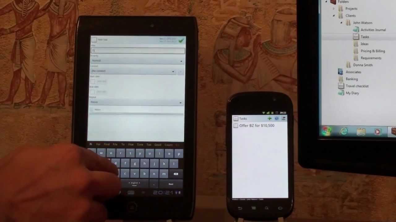 The magic of syncing private info between a tablet, phone, laptop and ...