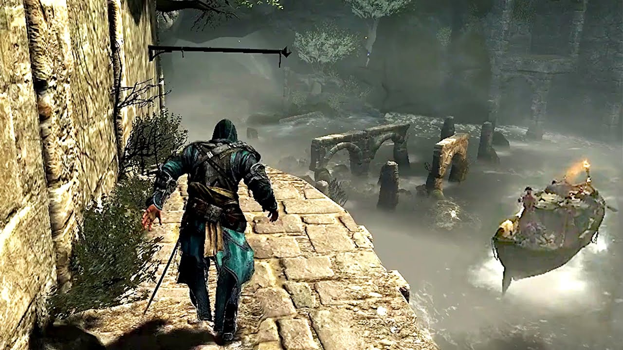 Ezio's Awesome Parkour Chase After Templar Boat | Assassin's Creed ...