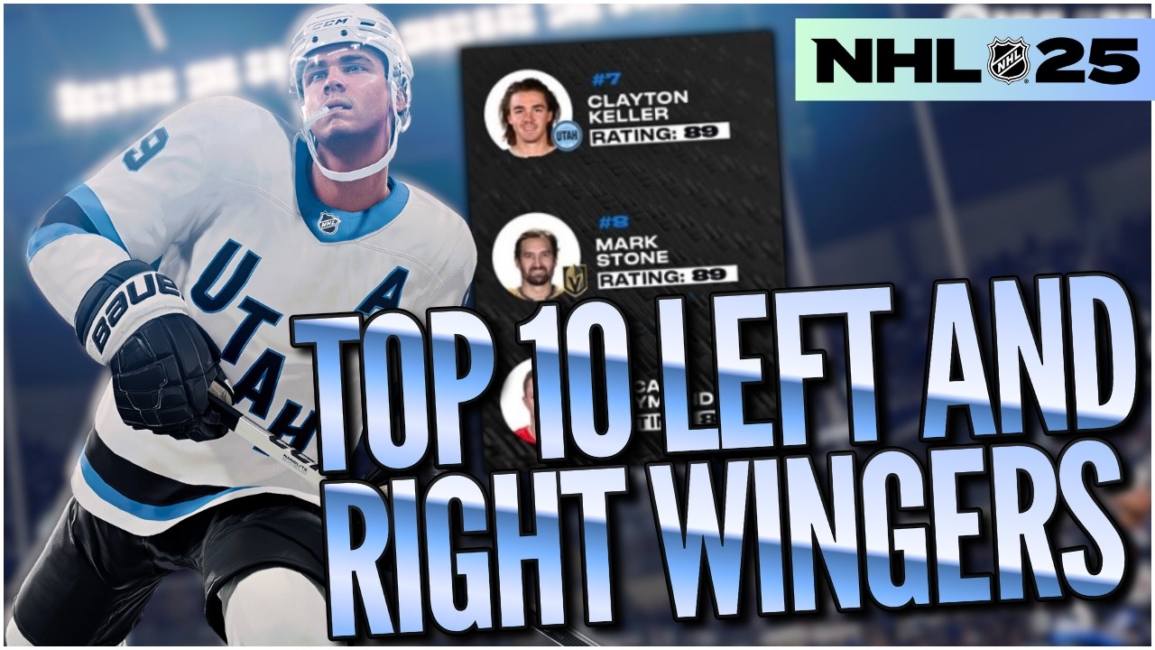 Top 10 Left and Right Wingers in NHL 25 | | All Stats and X-Factors ...