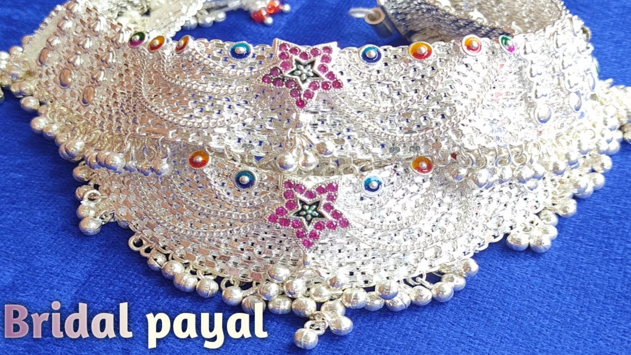 Dulhan payal|heavy payal|bridal payal|chandi payal|silver|pajeb|unique ...