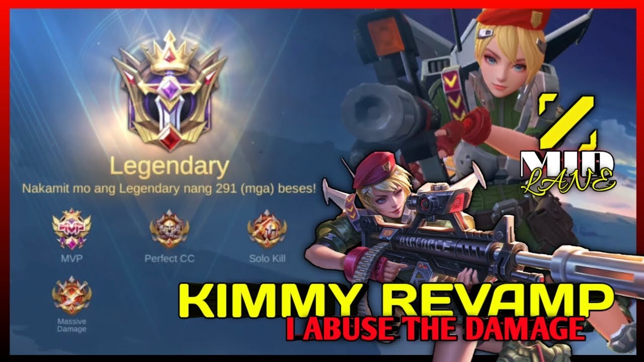 KIMMY REVAMP / I ABUSE THE DAMAGE SOLO RANK GAME / MLBB - YouTube