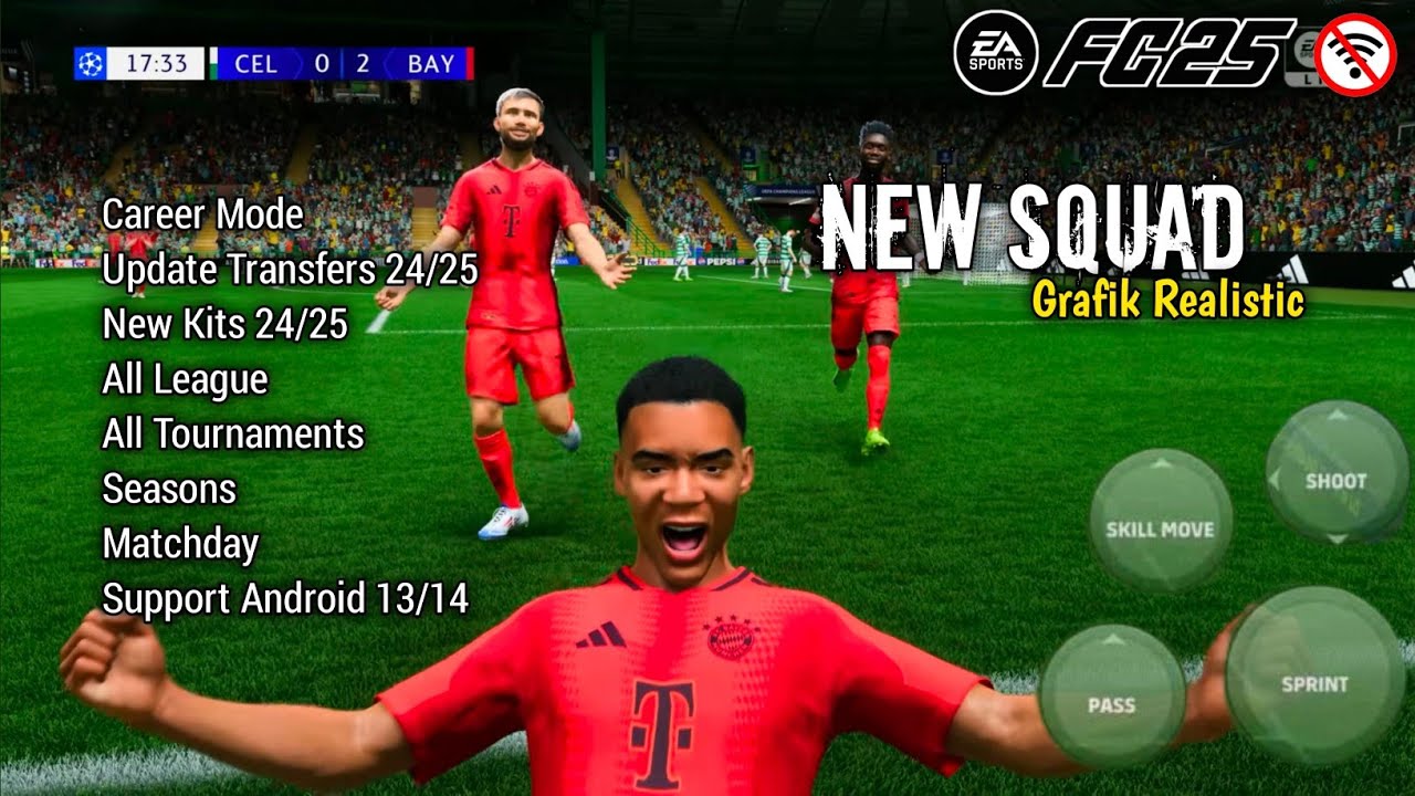 Fifa 16 Mod FC 25 Android All Tournament career Mode Update Transfers ...