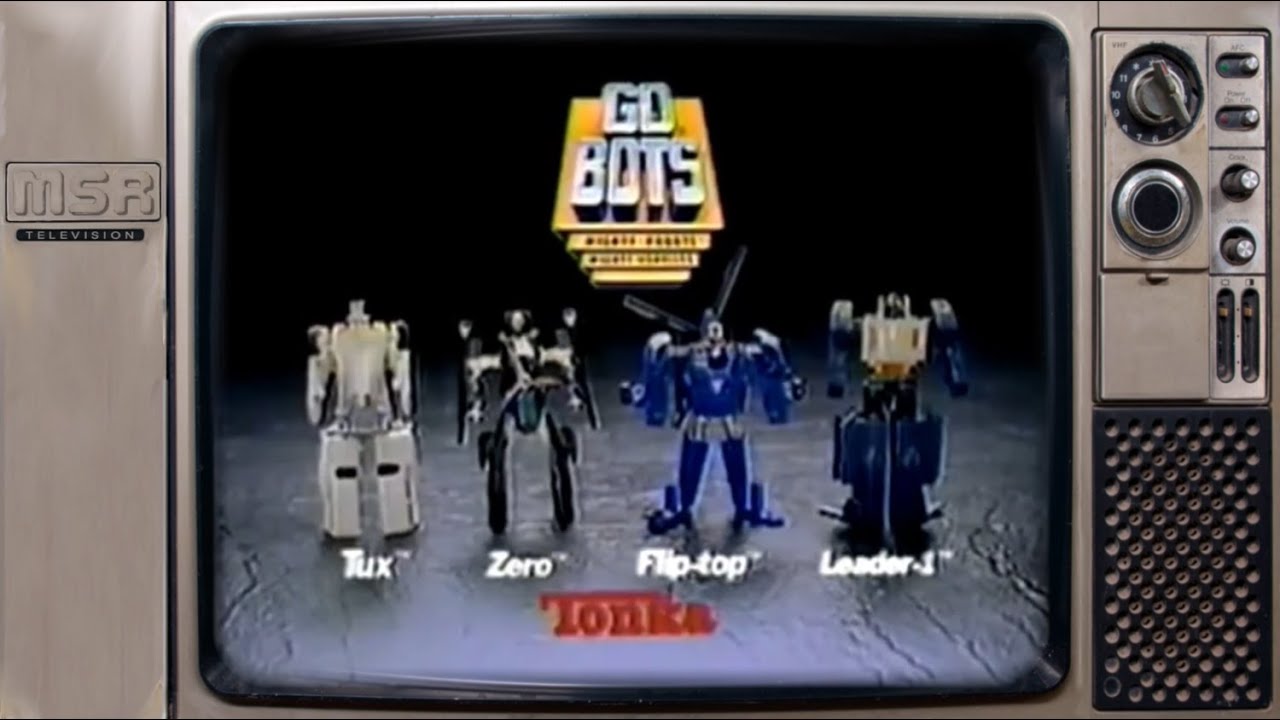 GOBOTS Commercial for Tux, Zero, Flip-Top & Leader-1 (blue) - YouTube