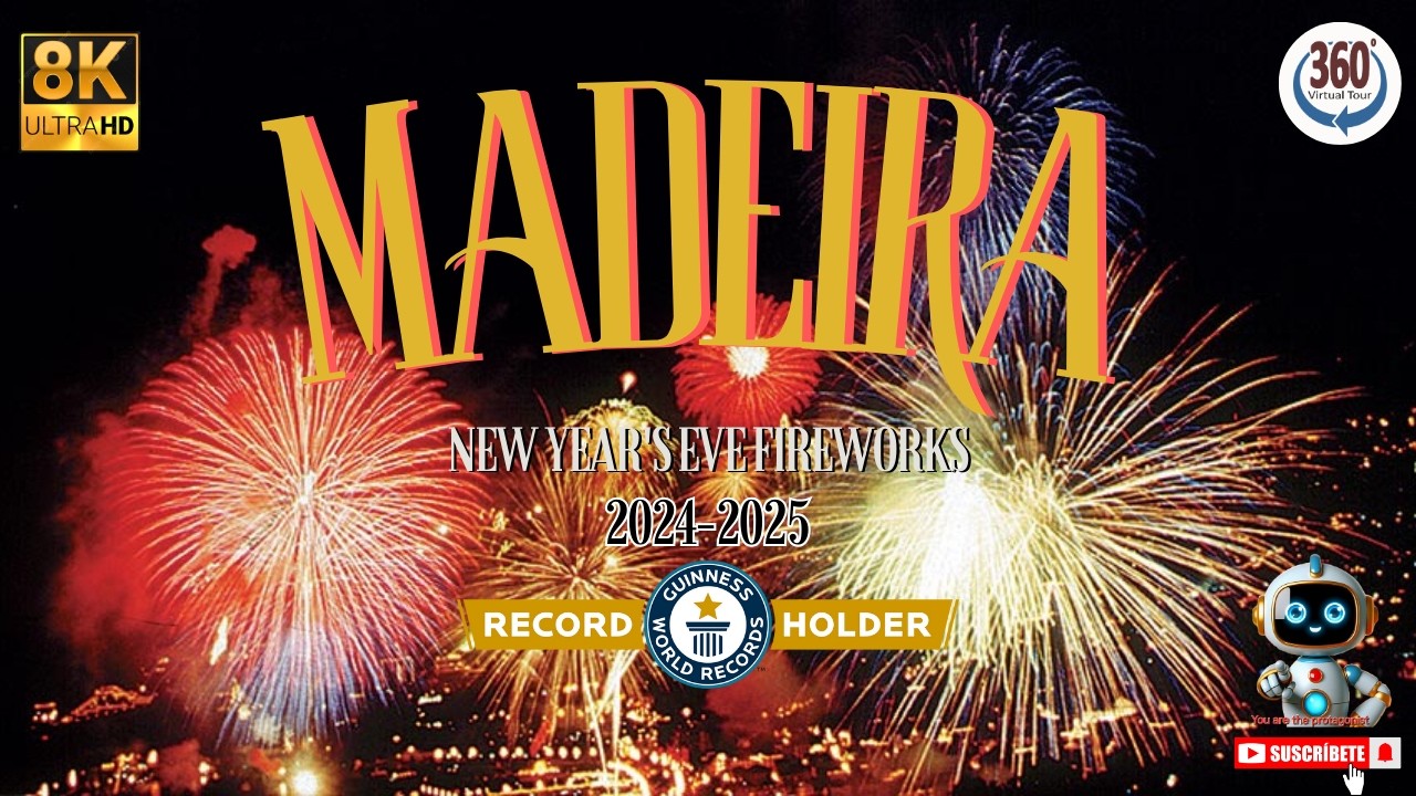 "Experience Madeira's 2024 New Year's Eve Fireworks in 360°! 🌌 Guinness ...