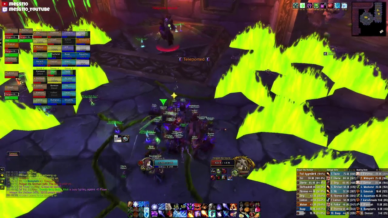 WoW Classic - Heigan the Unclean - Naxxramas Mage PoV - YouTube