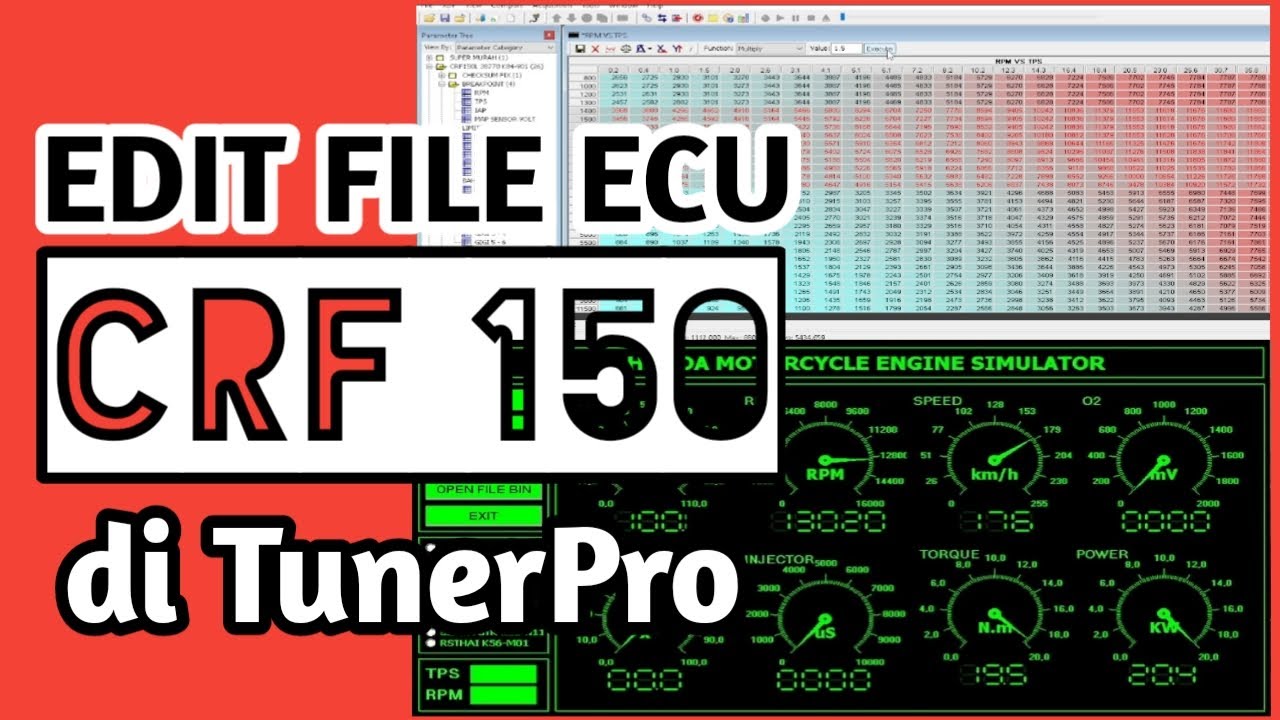 CARA EDIT FILE REMAP ECU DI TUNERPRO || Motor Standard Berasa Motor ...