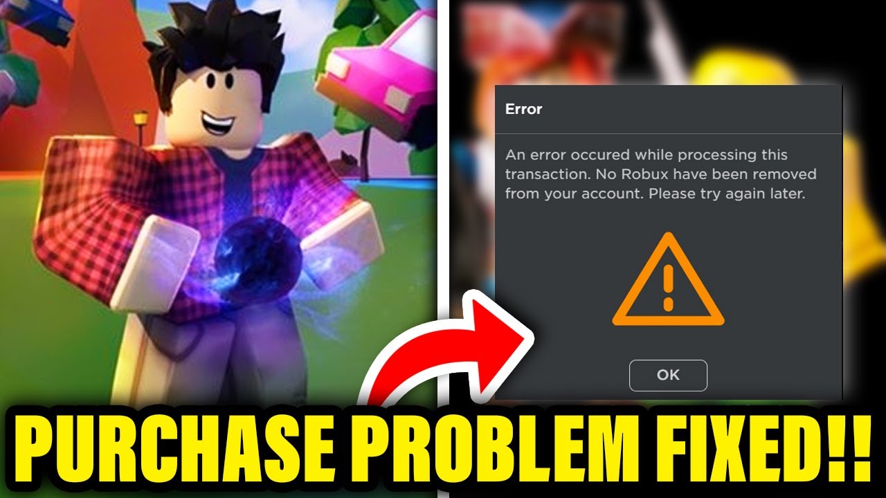Easy Ways to FIX The Roblox Purchase Problem! - YouTube