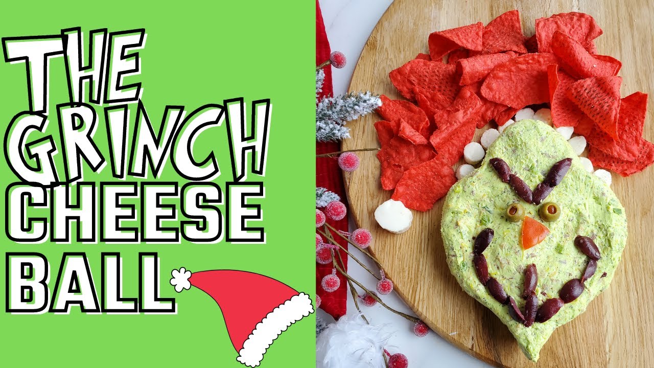 How to Make a Grinch Cheese Ball - YouTube