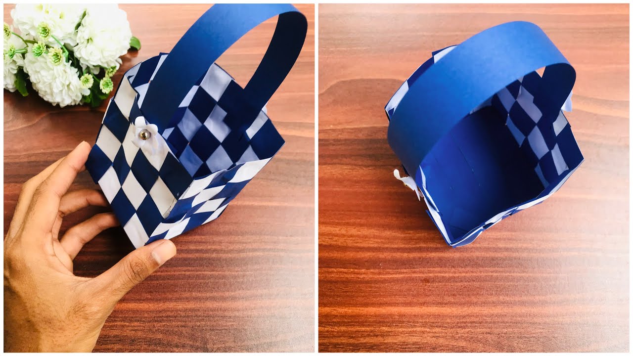 Beautiful Easy Paper Basket | DIY Paper Craft Basket | Paper Craft ...