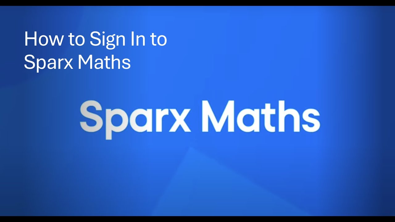 How to Sign In to Sparx Maths - YouTube