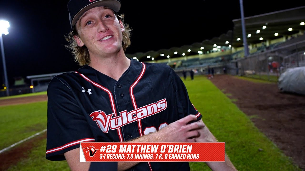 Matthew O'Brien - Postgame Victory | March 8, 2024 | UHH Baseball vs No. 4 Point Loma - YouTube