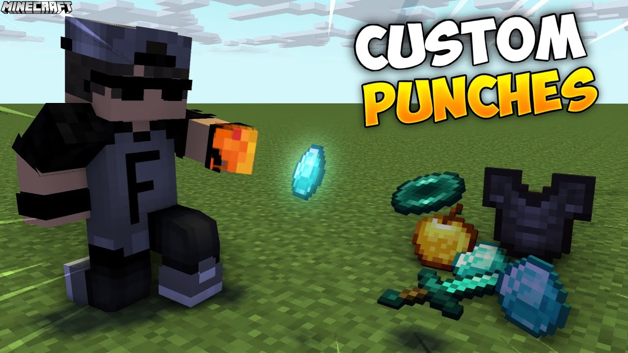 Minecraft But There are CUSTOM PUNCHES... - YouTube