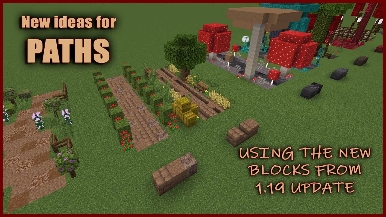 How To Make Paths In Minecraft 1 19 New Path Building Blocks In Bedrock And Java YouTube How To Make Paths In Minecraft 1 19 New Path Building Blocks In Bedrock And Java YouTube