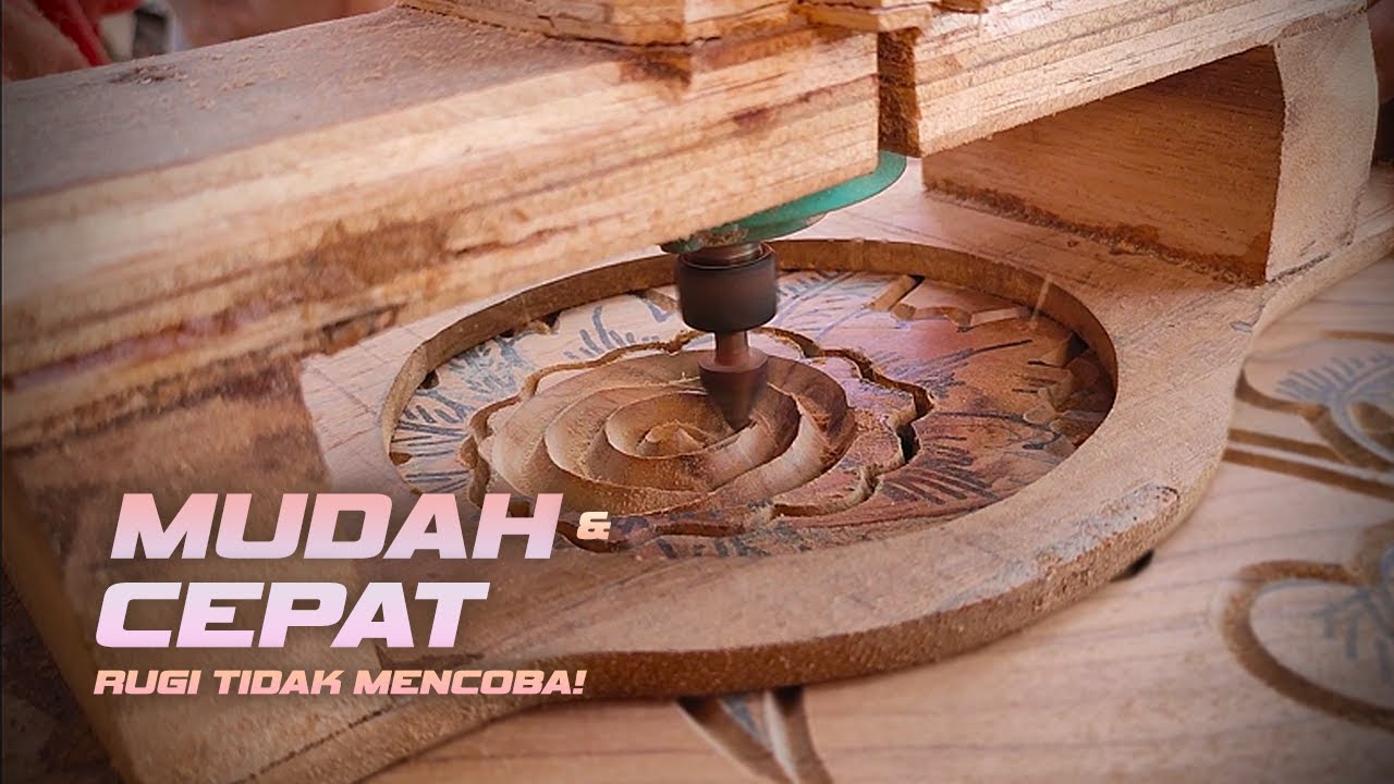 How to carve flowers using a router and chisel simple woodcarving for ...