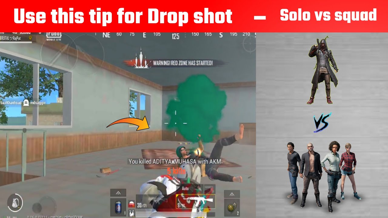 Best tip for prone and shoot for pubg | Pubg mobile lite solo vs squad ...