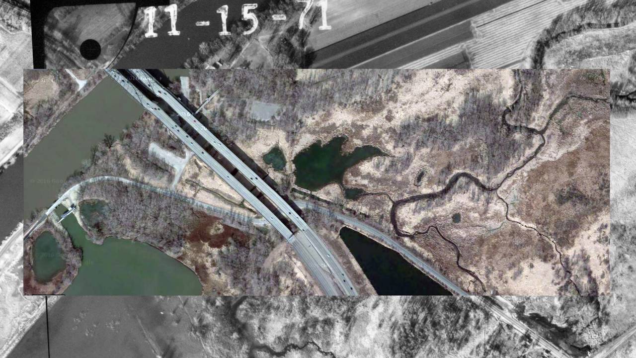 Aerial Tour of the Old Cedar Avenue Bridges Between Bloomington and ...