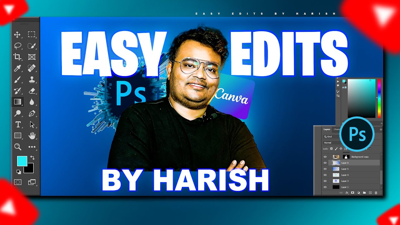 Welcome to Easy Edit by Harish | Photoshop & Canva Tips - YouTube