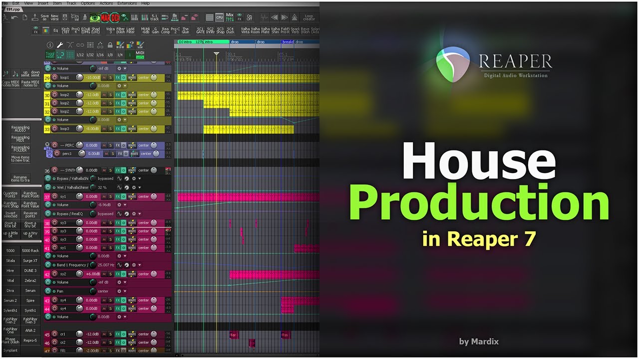 House in Reaper 7 | #house #electronicmusic - YouTube
