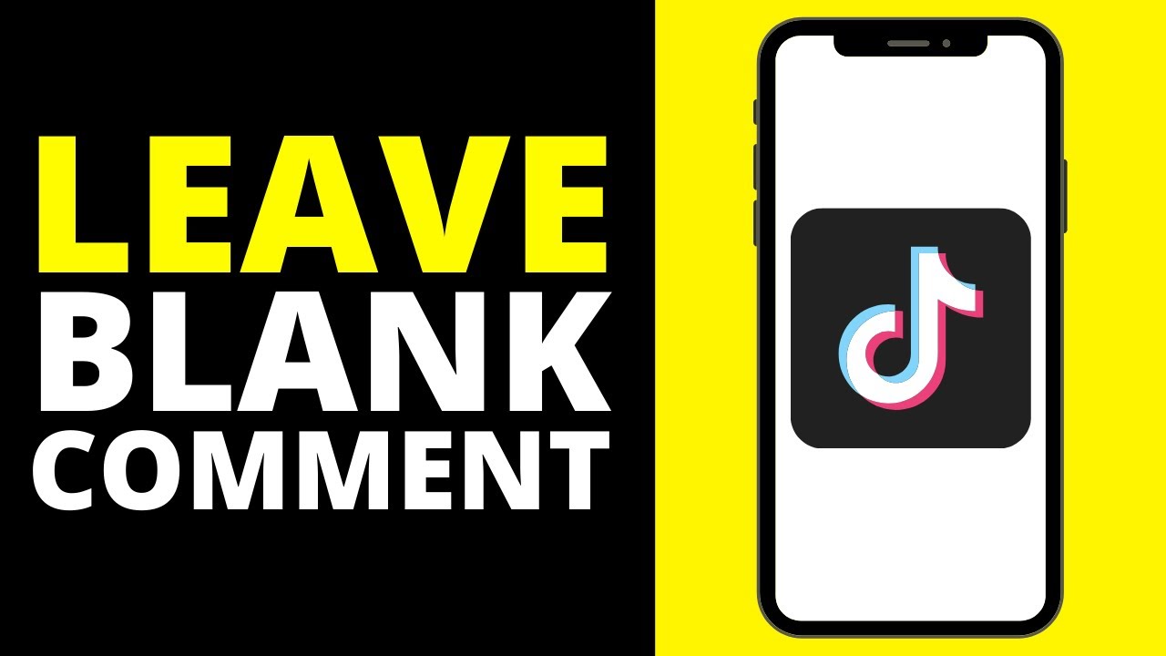 How To Leave A Blank Comment On TikTok (COMMENT NOTHING) - YouTube