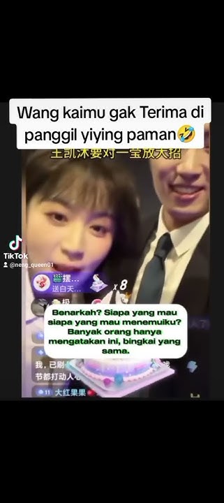 Hayo lo yiying udah di notice sama paman akan bermain besar hati2 sma bibir ya ying🤣 #zhaiyiying ...