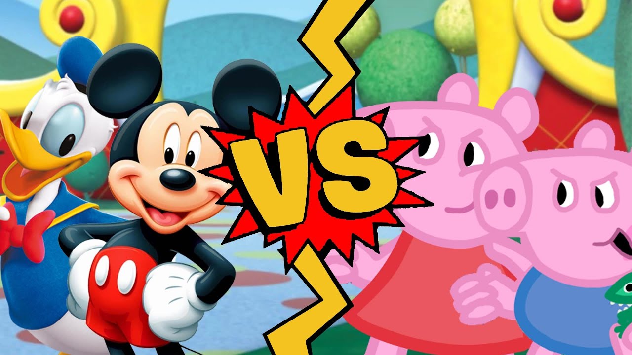 M.U.G.E.N. Battles | Mickey Mouse/Donald Duck vs Peppa Pig/George Pig ...