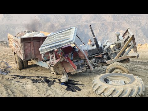 Massive Rear Axle Snap! Extreme Mountain Tractor Recovery & Field Repair 🚜💥🏔️