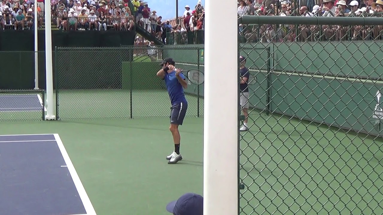 Roger Federer practice March 14, 2018 Clip4 - YouTube