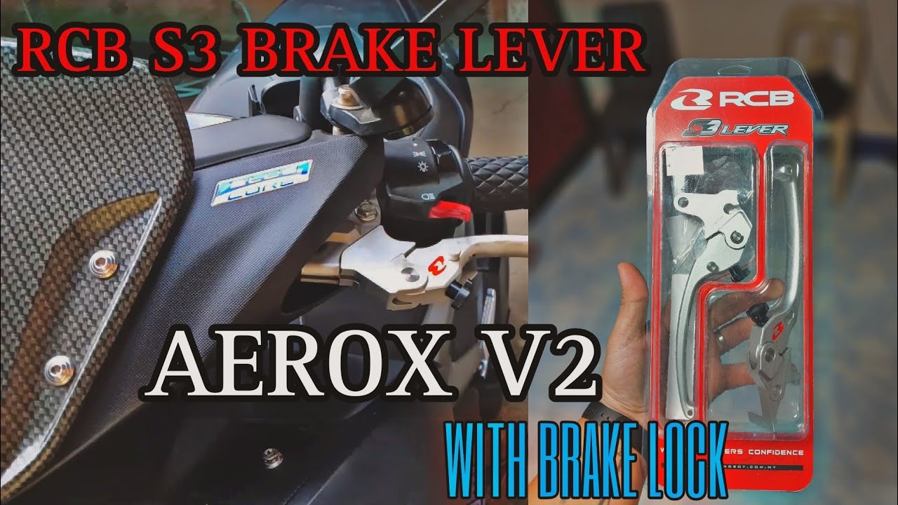 RCB S3 brake lever installation for aerox v2 | Ganda nito - YouTube