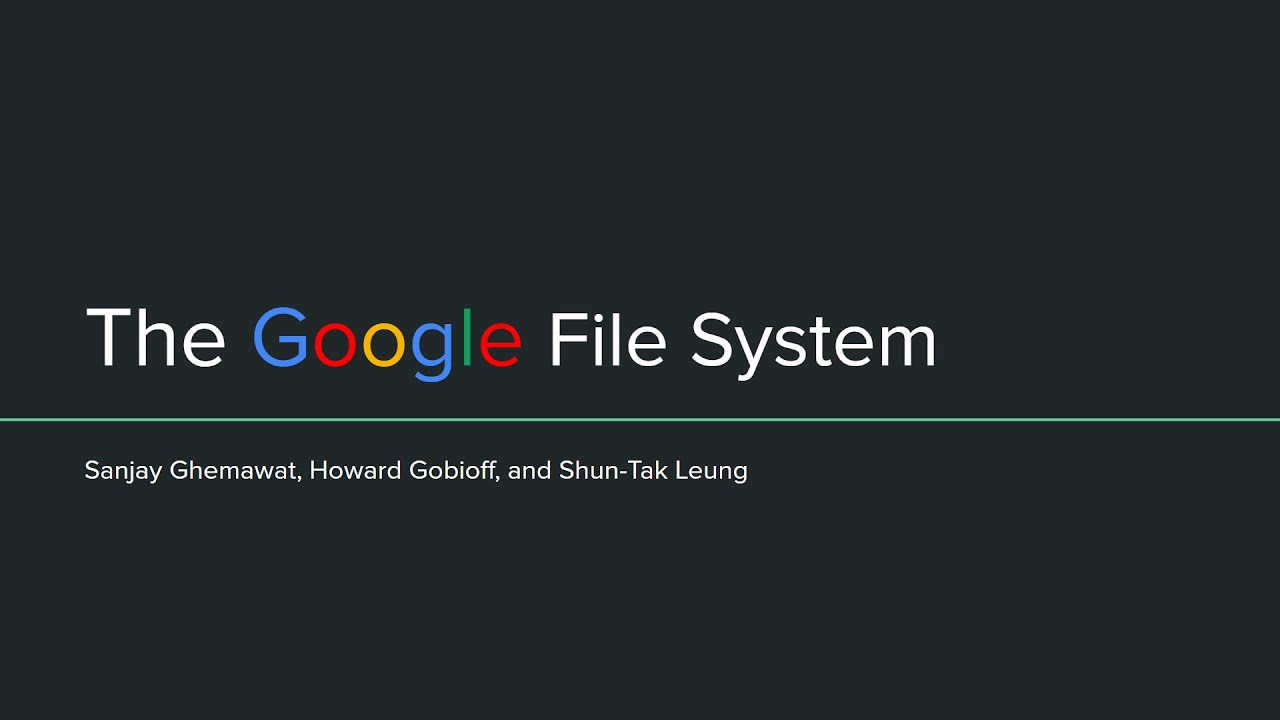 Google File System - YouTube