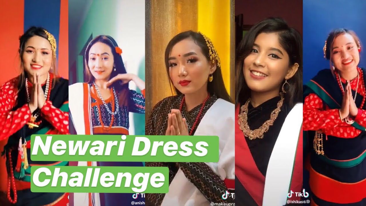 Newari Dress Challenge . - YouTube