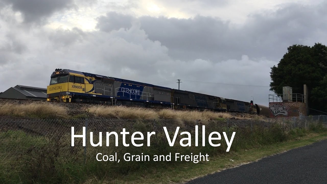 Hunter Valley Coal, Grain and Freight Trains - YouTube