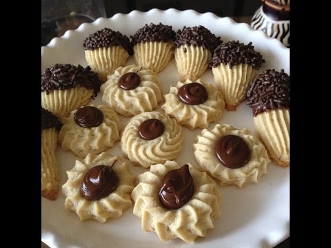 Italian Spritz Cookies With NUTELLA and Chocolate...and yelling goats ...